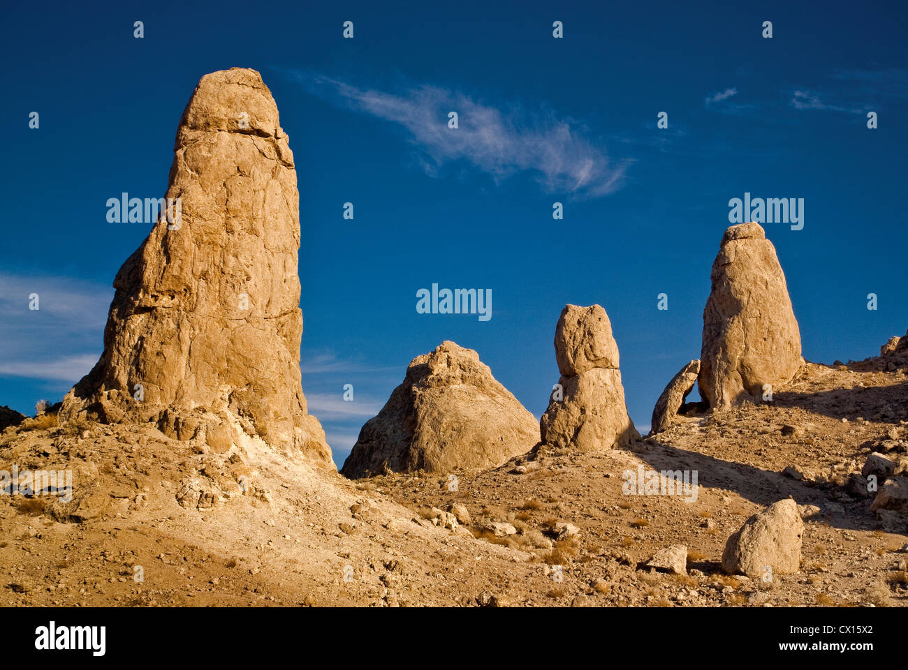Tufa spires at Trona Pinnacles National Natural Landmark, California ...