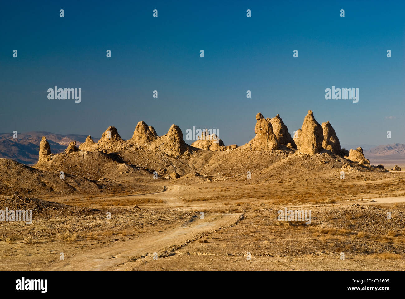 Tufa spires at Trona Pinnacles National Natural Landmark, California ...