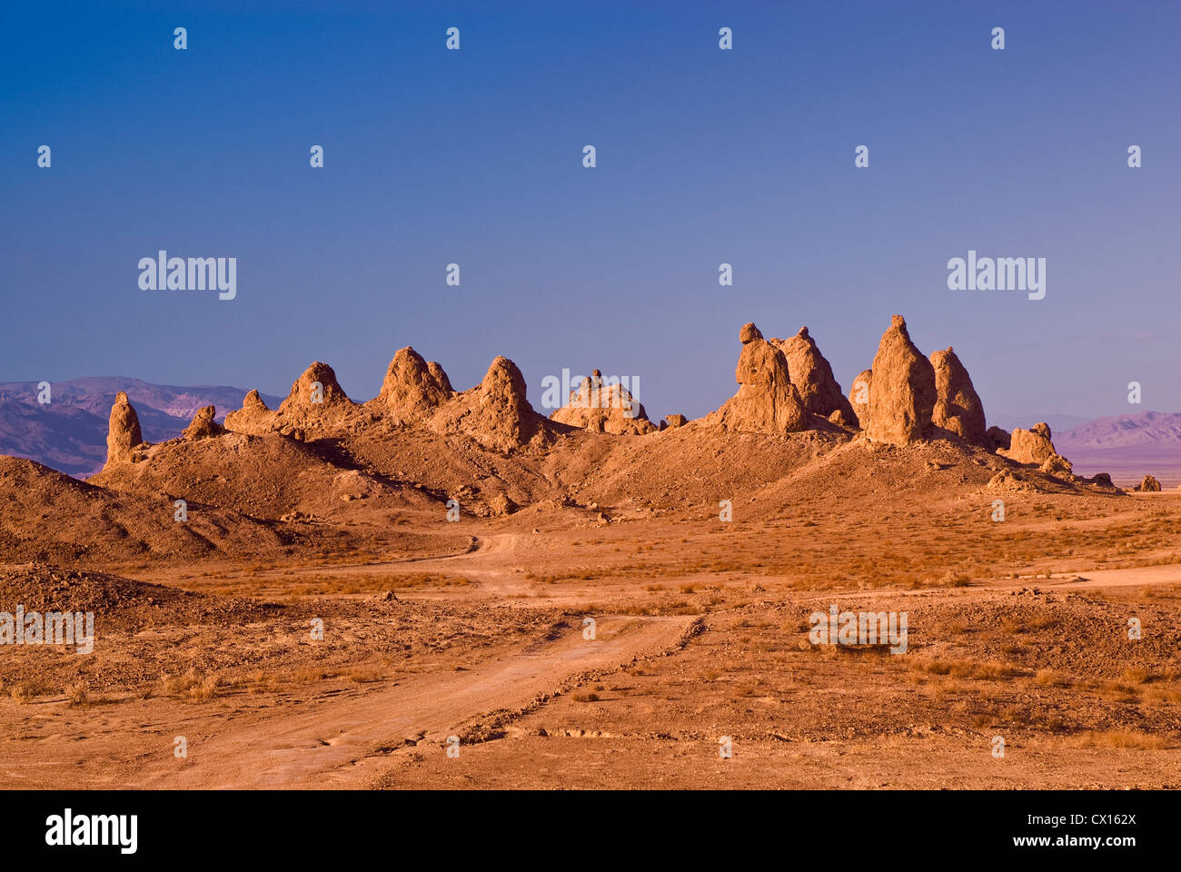 Tufa spires at Trona Pinnacles National Natural Landmark, California ...