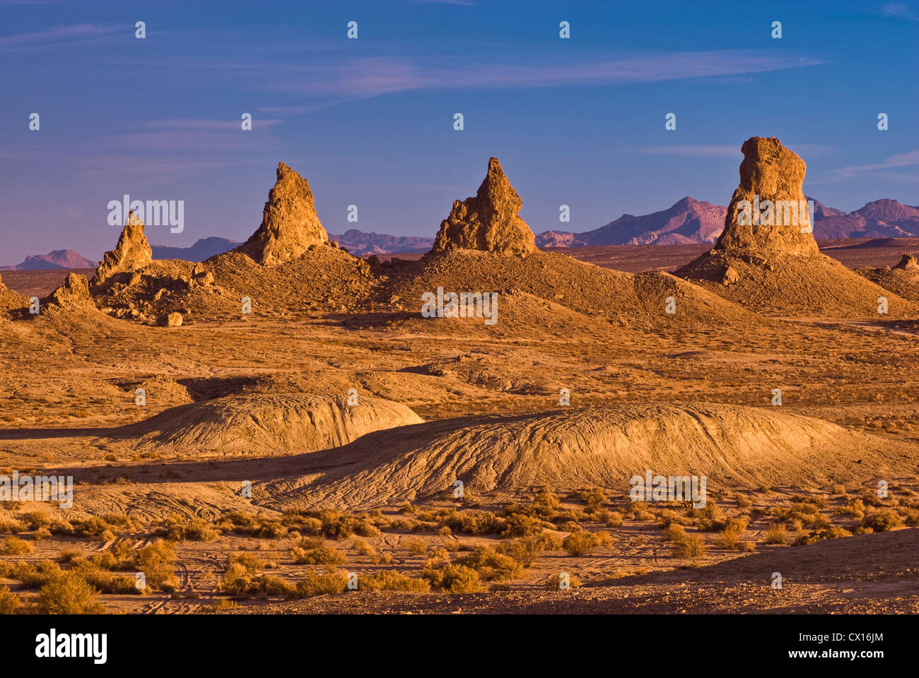 Tufa spires at Trona Pinnacles National Natural Landmark, California ...