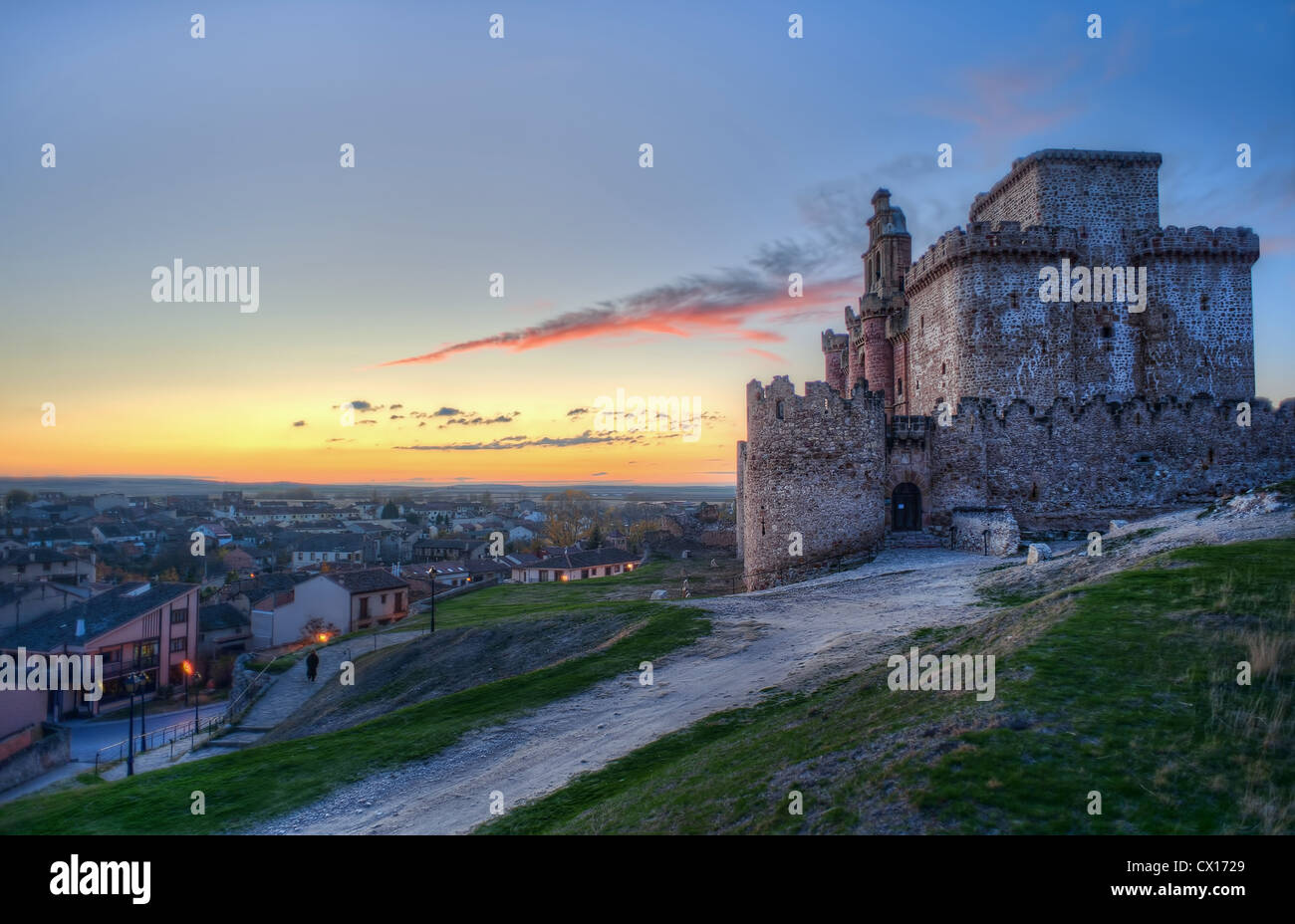 Medieval castle sunset hi-res stock photography and images - Alamy