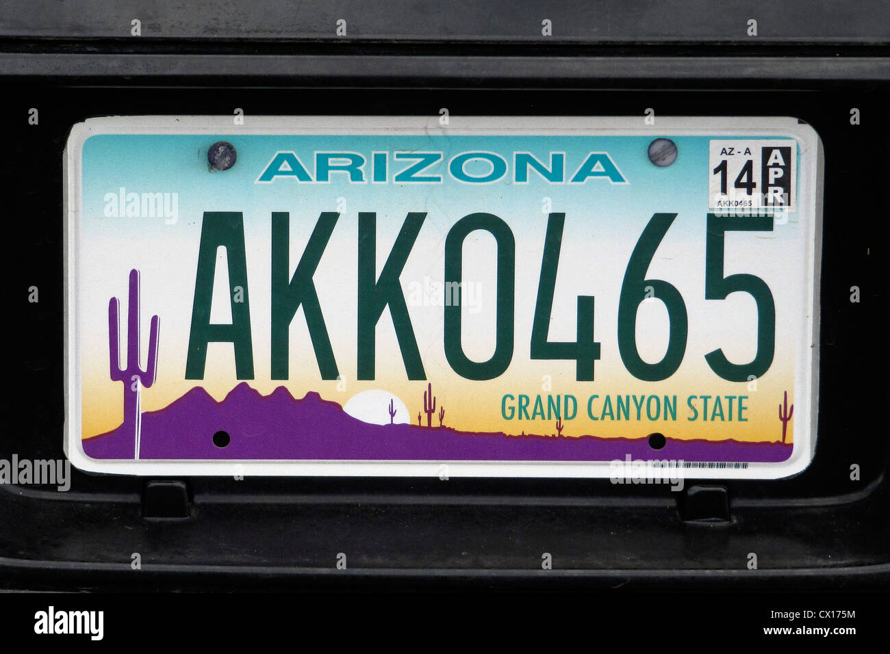 United States of America, Arizona license plate Stock Photo - Alamy