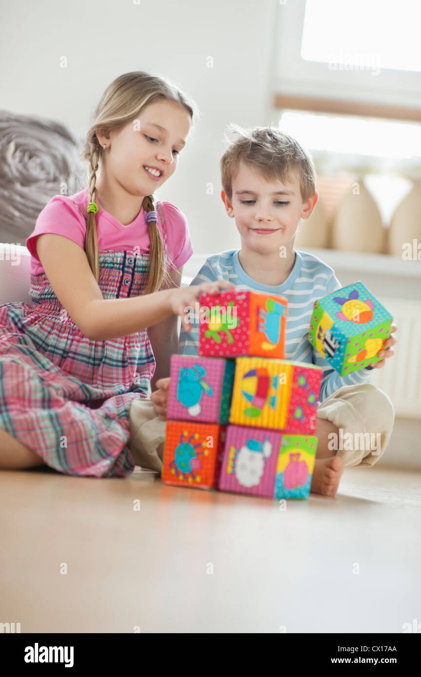 Stacking two blocks hi-res stock photography and images - Alamy