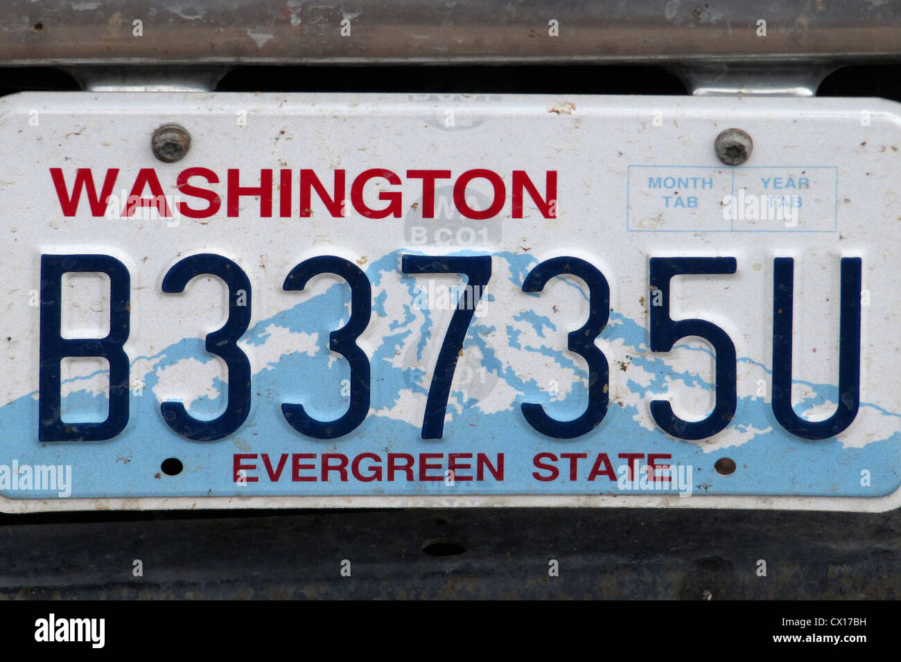 United States of America, Washington license plate Stock Photo - Alamy