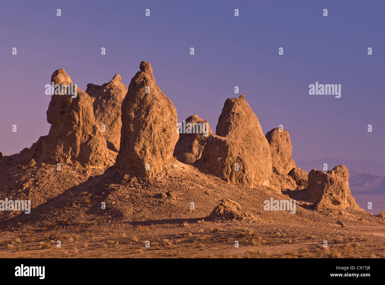 Tufa spires at Trona Pinnacles National Natural Landmark, California ...
