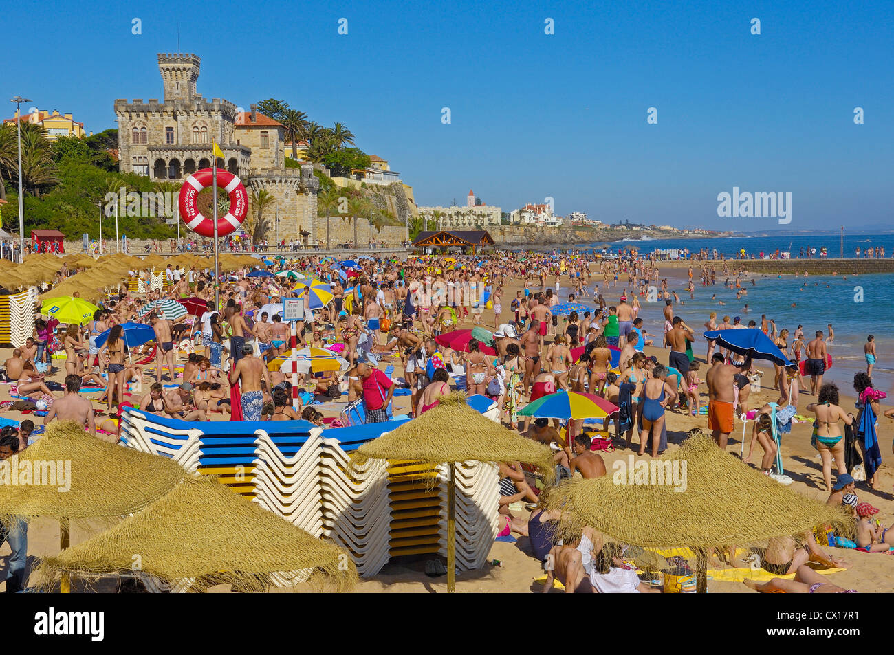 Estoril, Forte da Cruz, Tamariz beach, Lisbon coast, Portugal, Europe ...