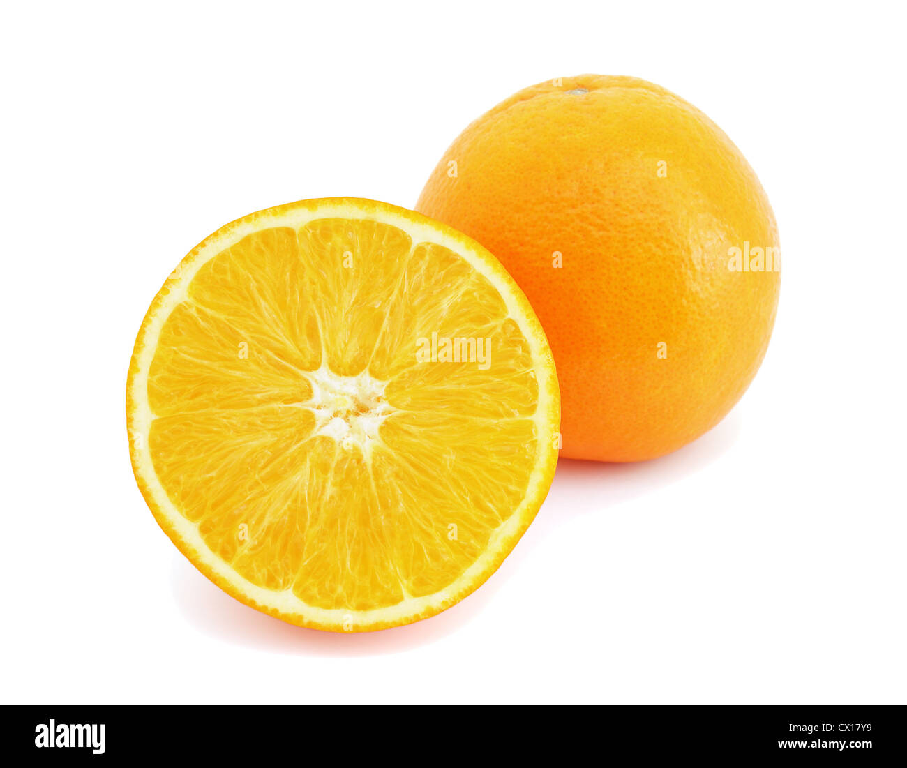 Orange isolated on white background Stock Photo - Alamy