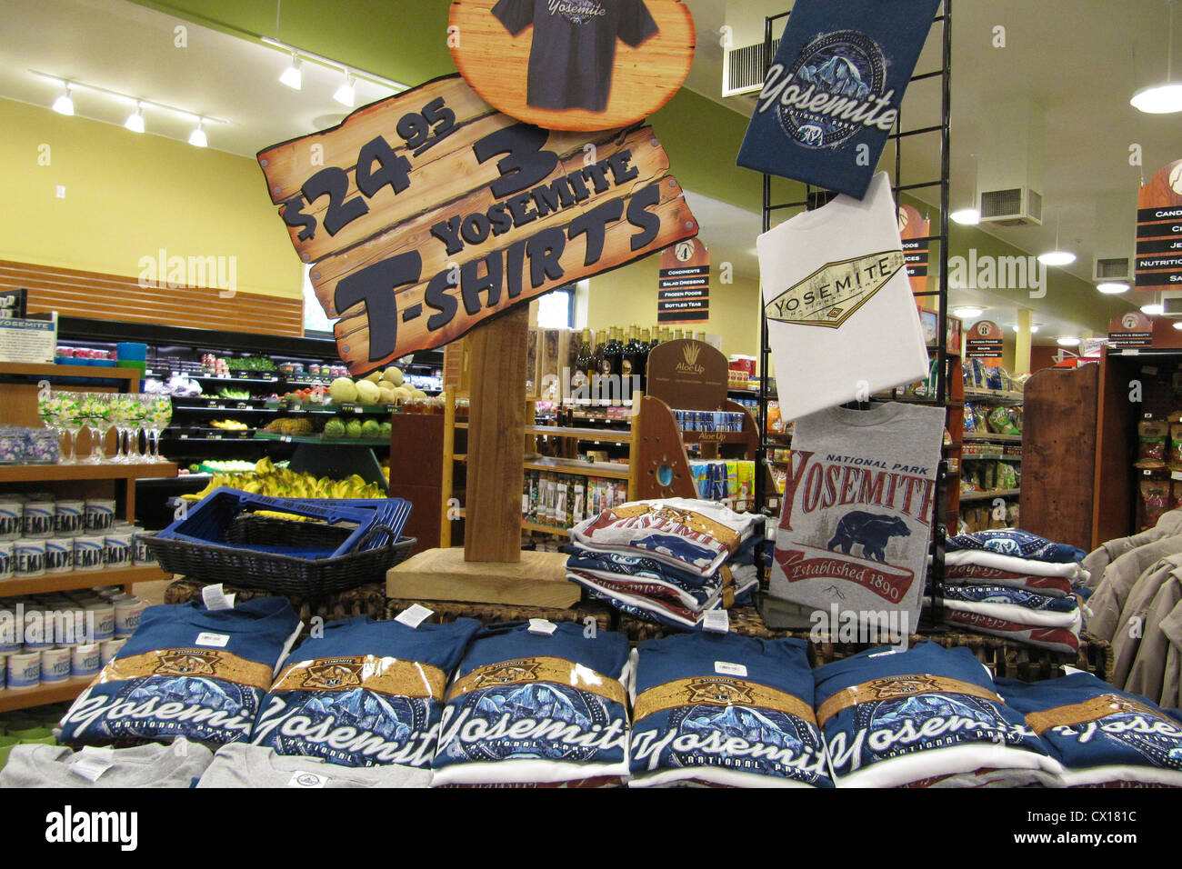 United States of America, California, Yosemite National Park, souvenirs ...