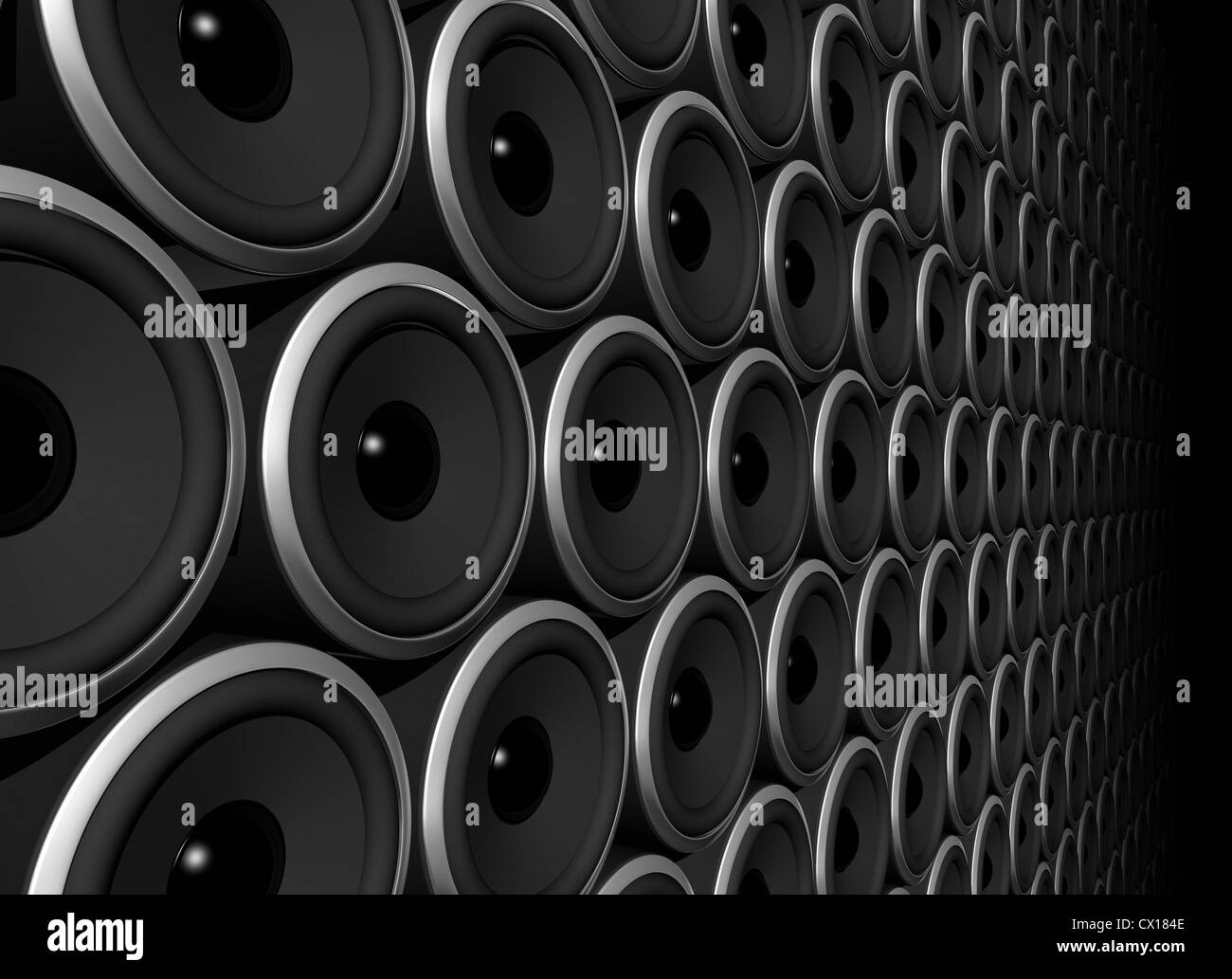 Black sound speakers Black and White Stock Photos & Images - Alamy