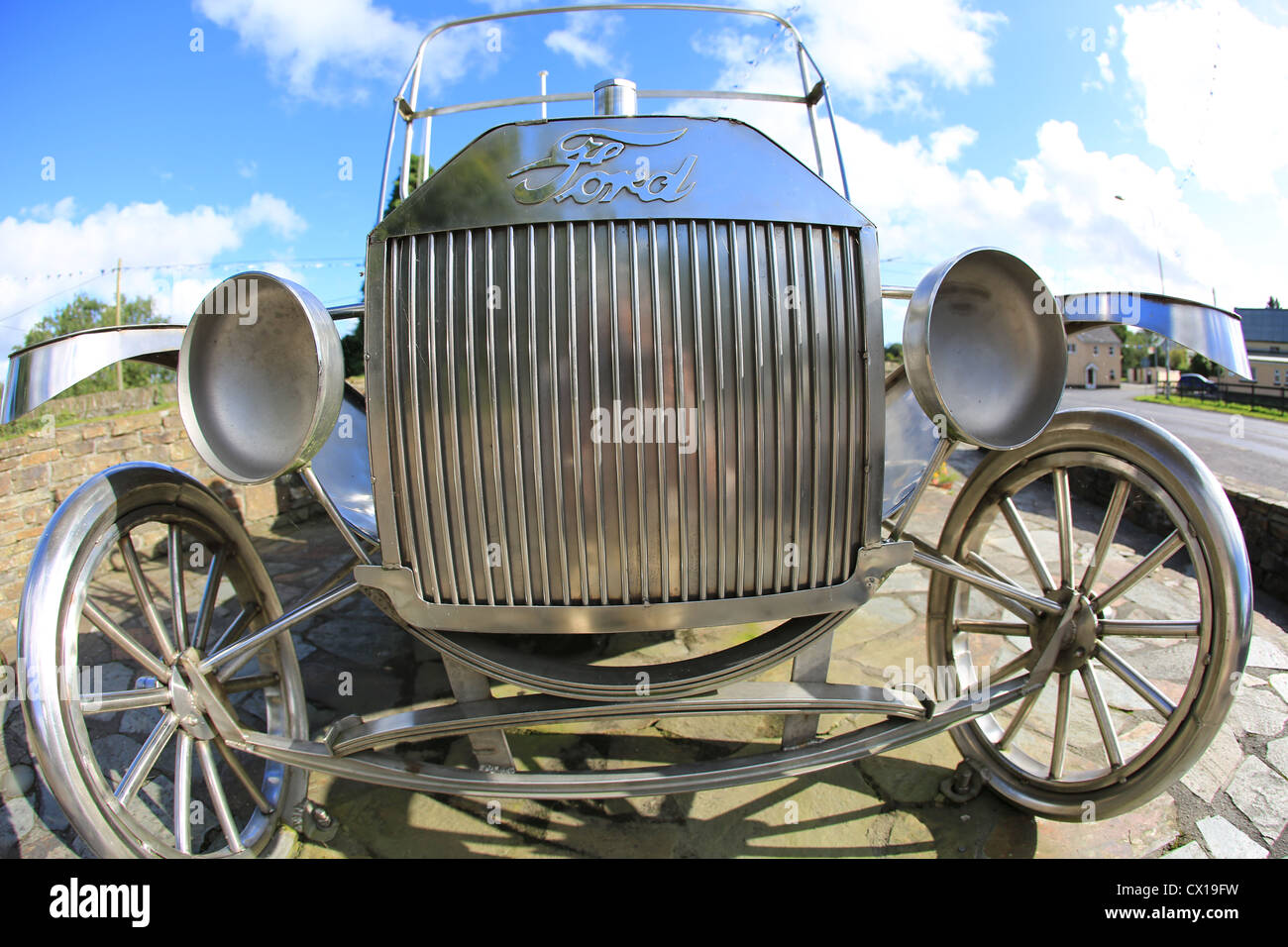 co county cork, full size ford model T replica in stainless steel at ...