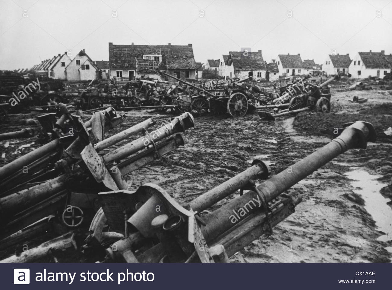 Germany. The Battle of the Seelow Heights. German military vehicles ...