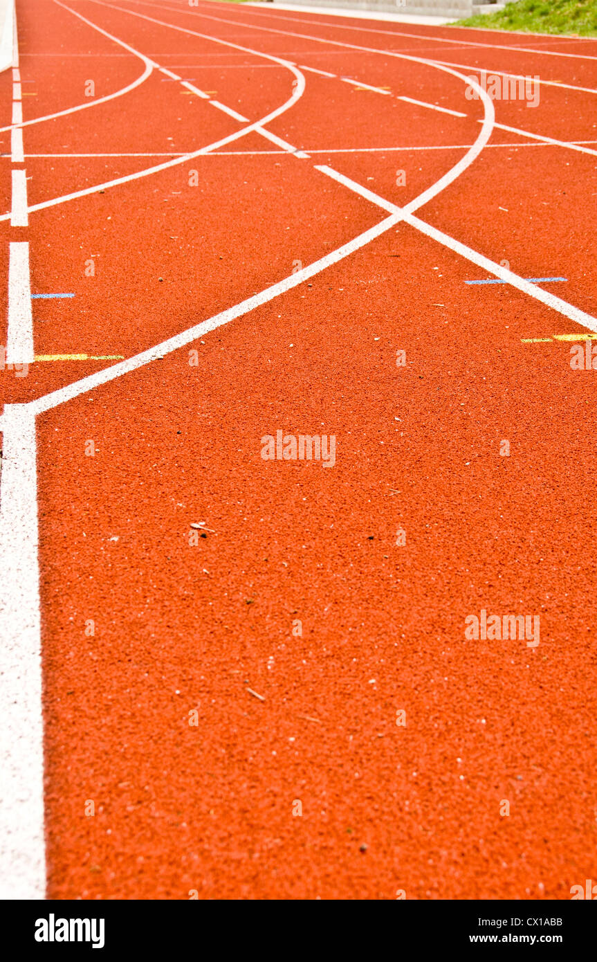 athletics running track Stock Photo - Alamy