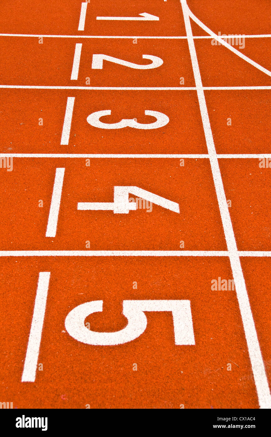 athletics running track Stock Photo - Alamy