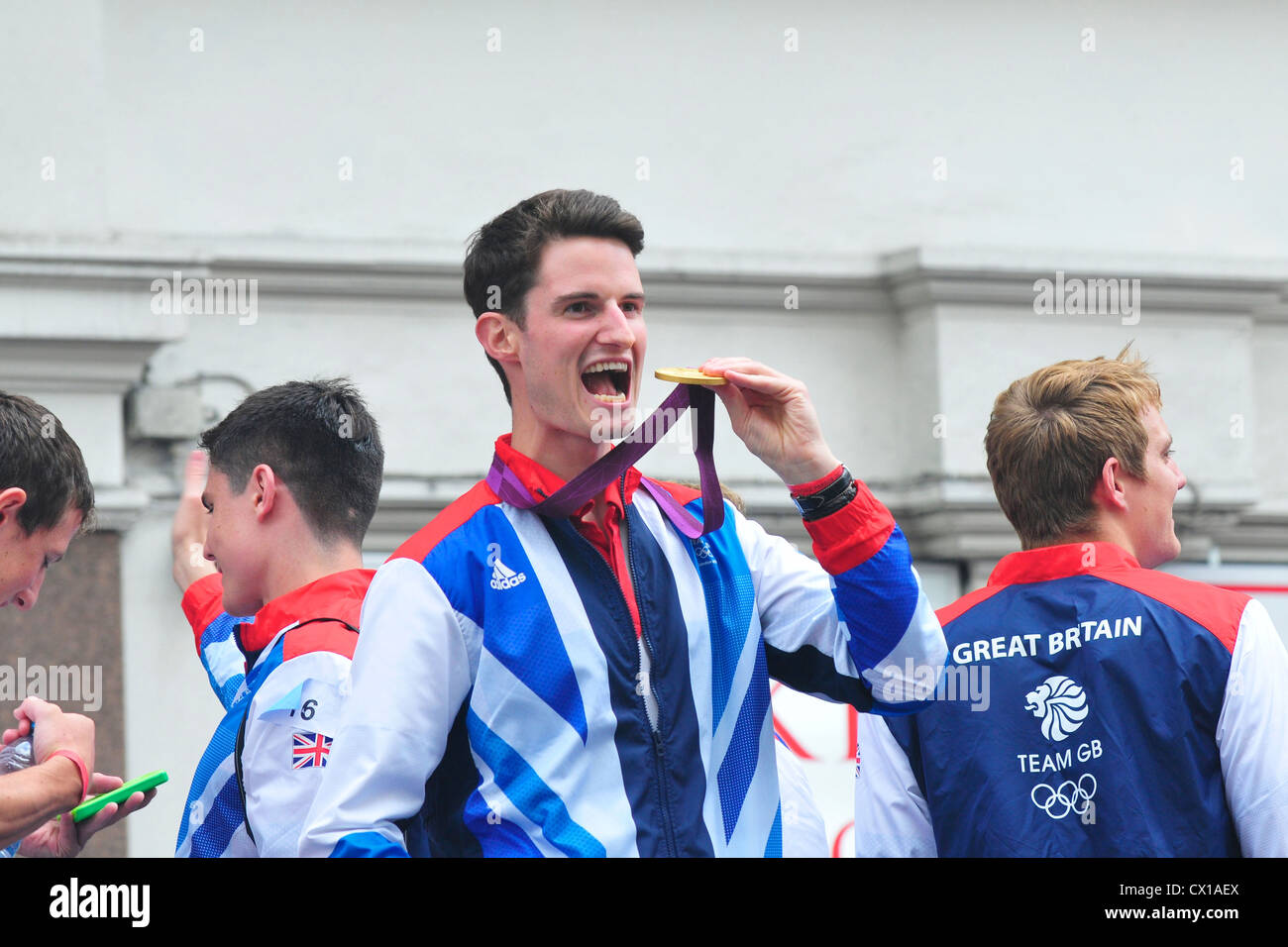 Peter Wilson, Gold Medalist at London 2012 in Shooting, Celebrating at ...
