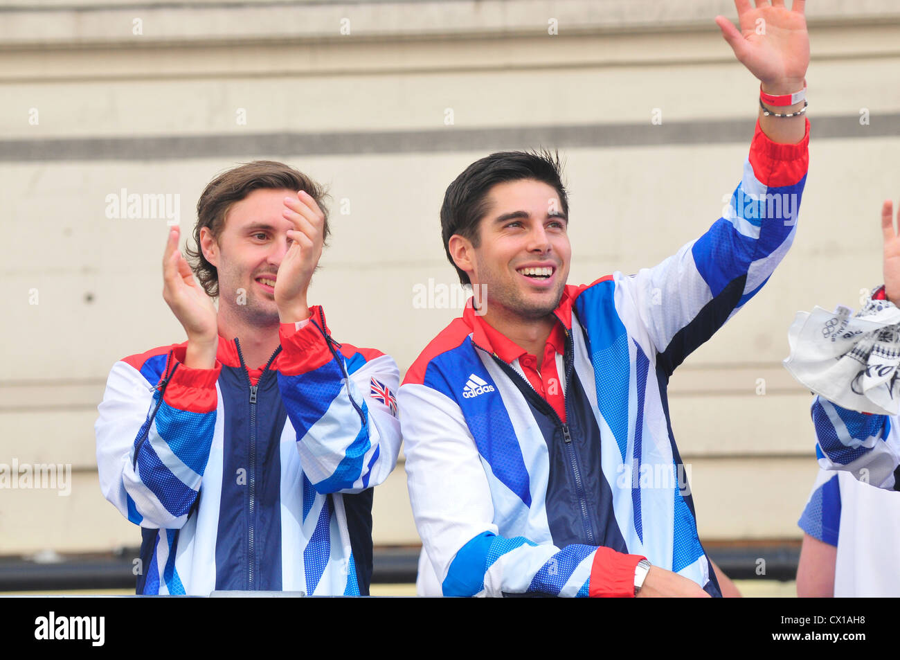 Team GB Athletes at the Athletes Parade, Celebrating the Success of the ...