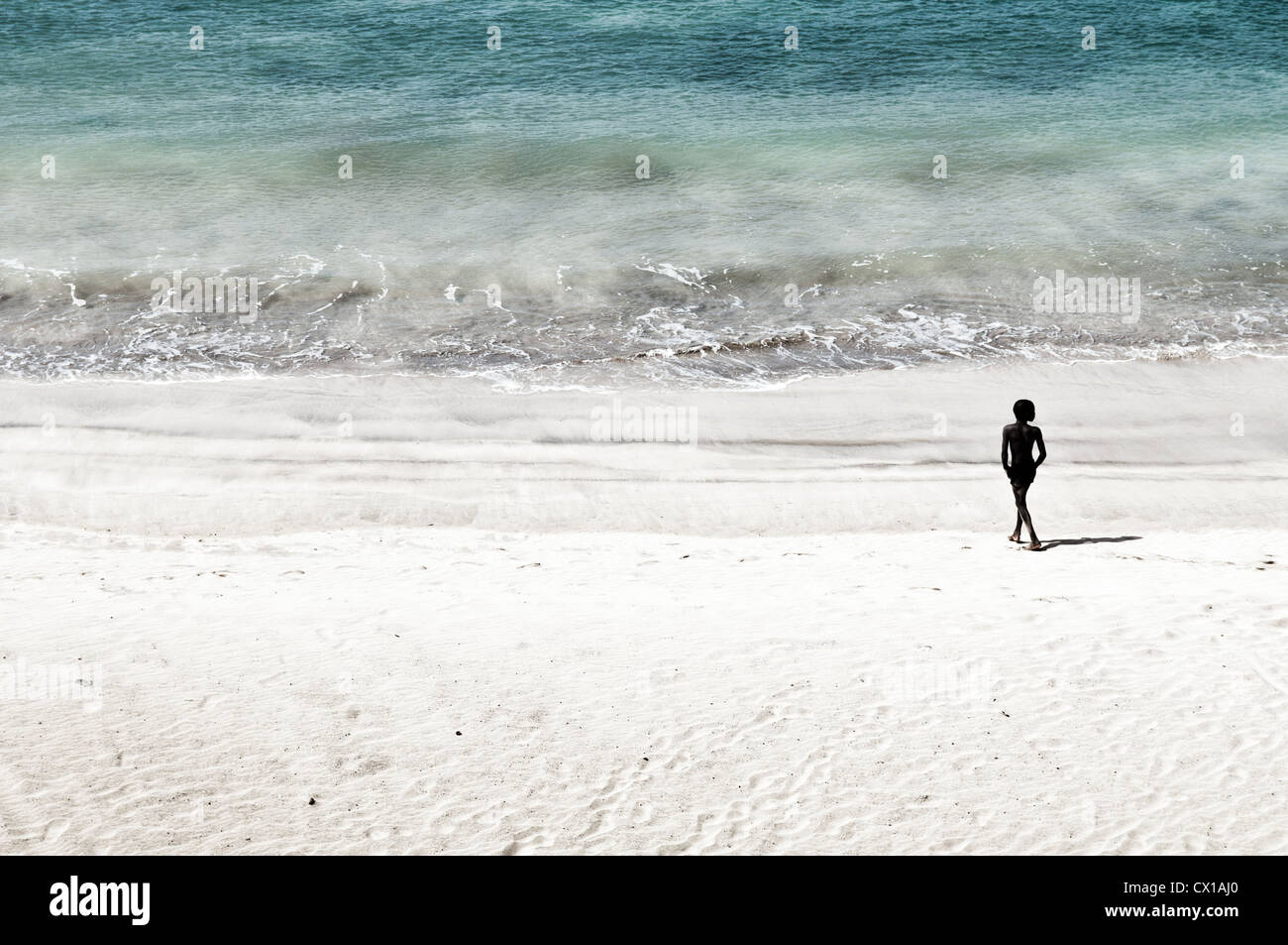 Walking On A Beach Stock Photo - Alamy