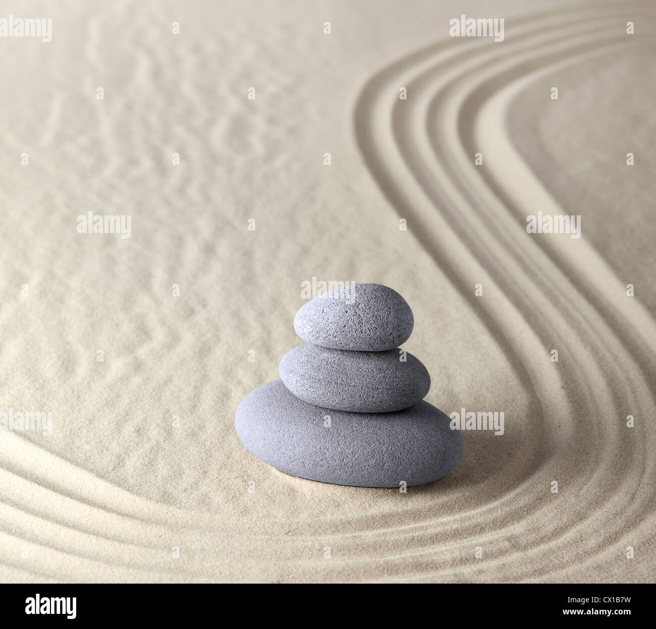 purity and serenity balance rocks and sand in Japanese zen garden ...