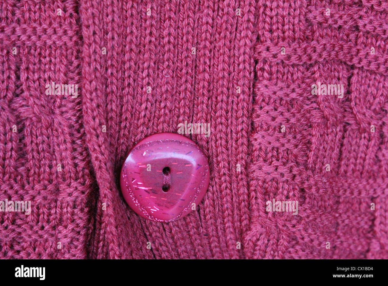 Button on cloth Stock Photo - Alamy