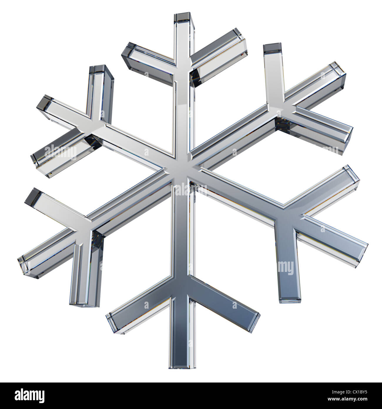 Glass crystal snowflake Stock Photo - Alamy