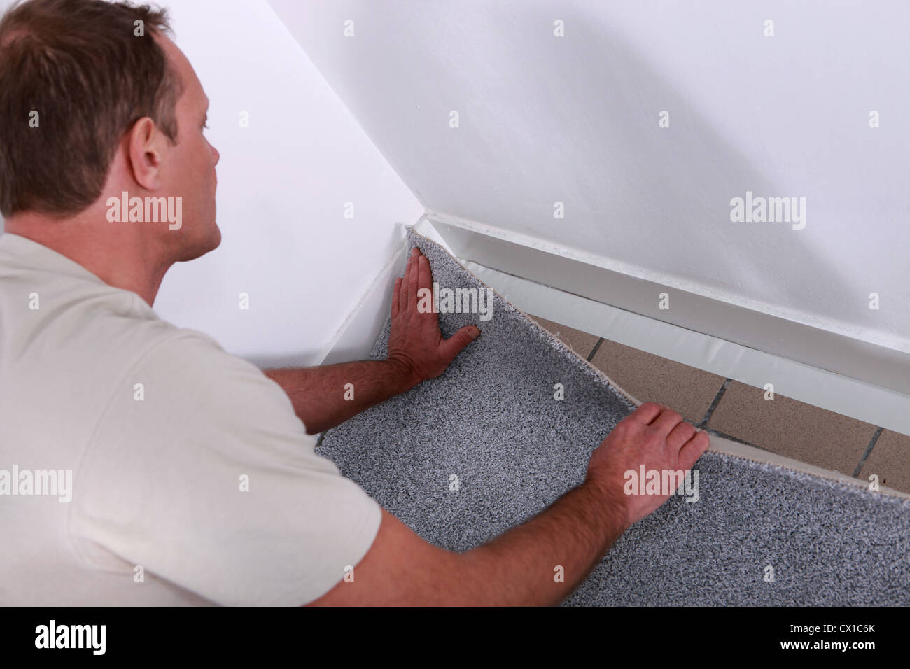 Putting down carpet hi-res stock photography and images - Alamy