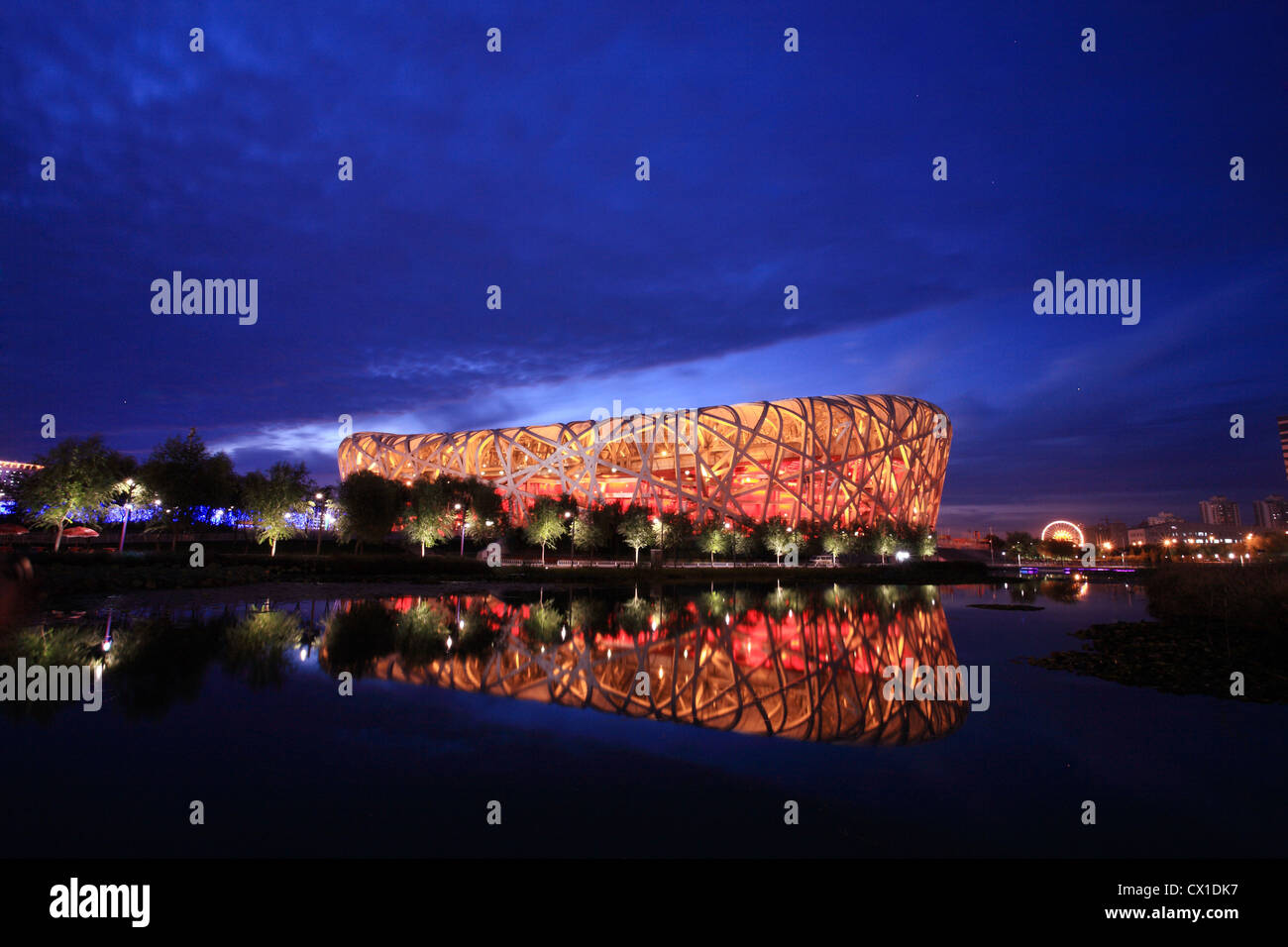 Beijing stadium bird nest hi-res stock photography and images - Alamy