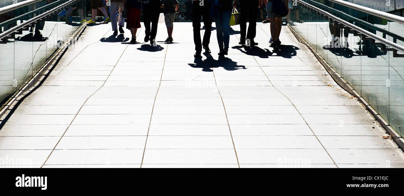 Shadows cast by people in bright sunshine Stock Photo - Alamy