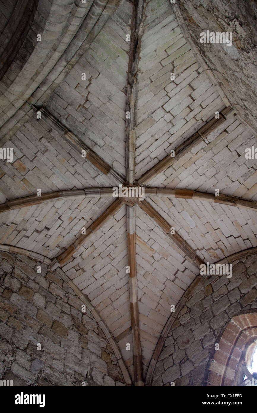 Vaulted roof of Torphichen Preceptory, near Bathgate in West Lothian ...