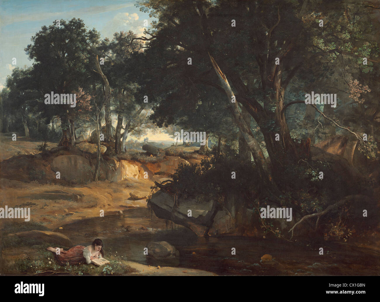 Jean-Baptiste-Camille Corot (French, 1796 - 1875 ), Forest of ...