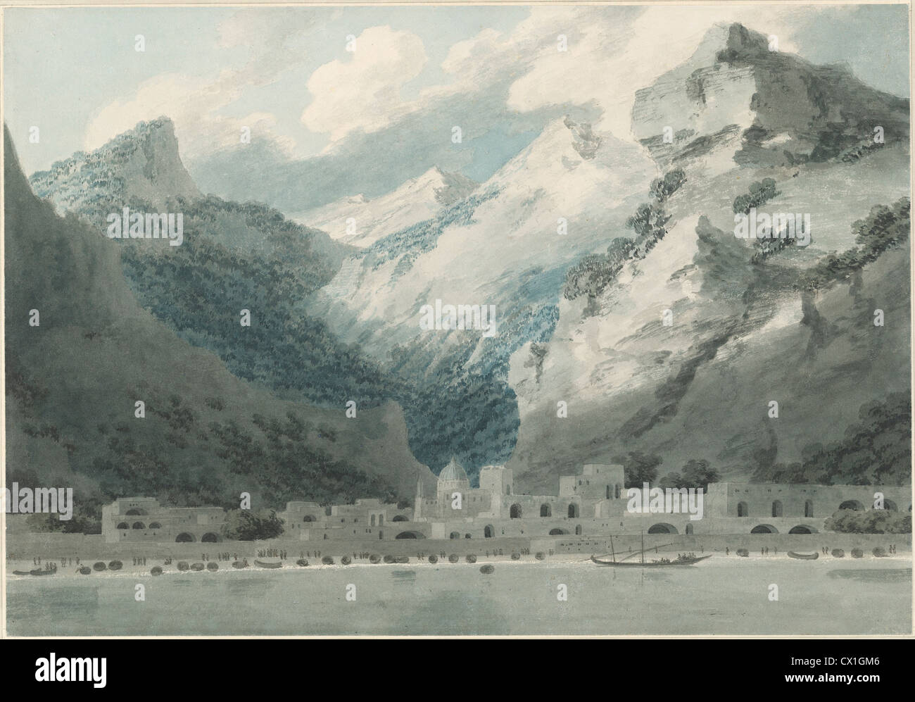 John Robert Cozens, Cetara on the Gulf of Salerno, British, 1752 - 1799 ...