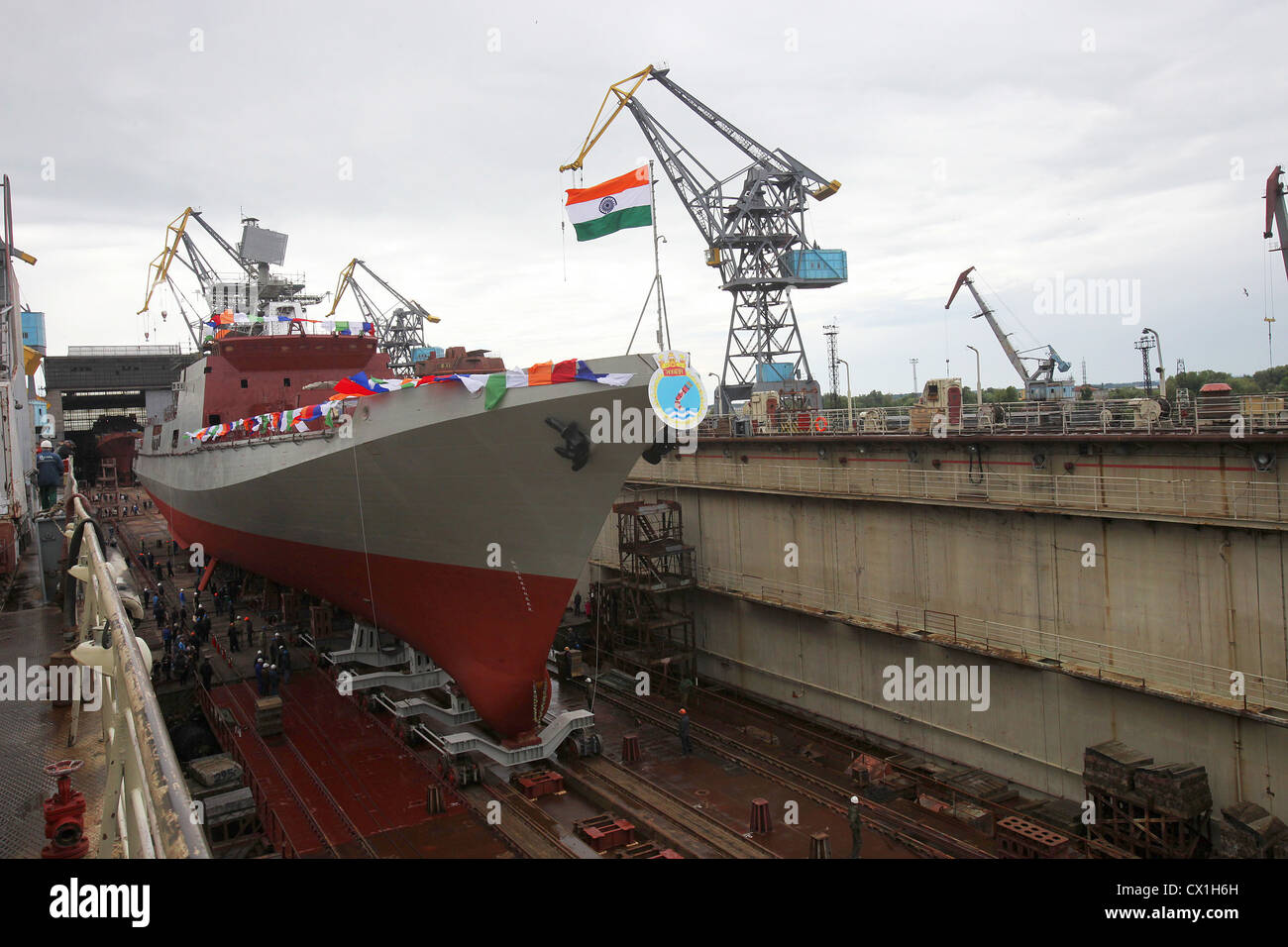 Indian Navy Frigate Tarkash High Resolution Stock Photography and ...