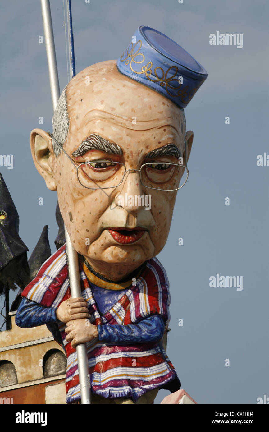 Carnival is characterized by paper mache floats representing ...