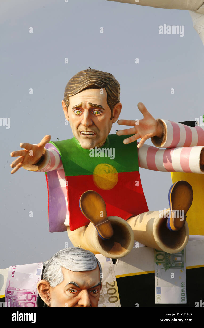 Carnival is characterized by paper mache floats representing ...