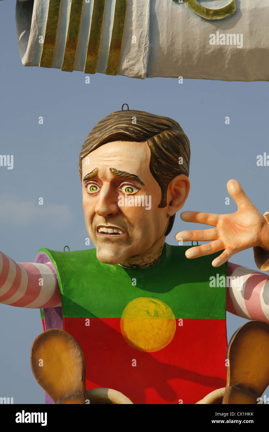 Carnival is characterized by paper mache floats representing ...