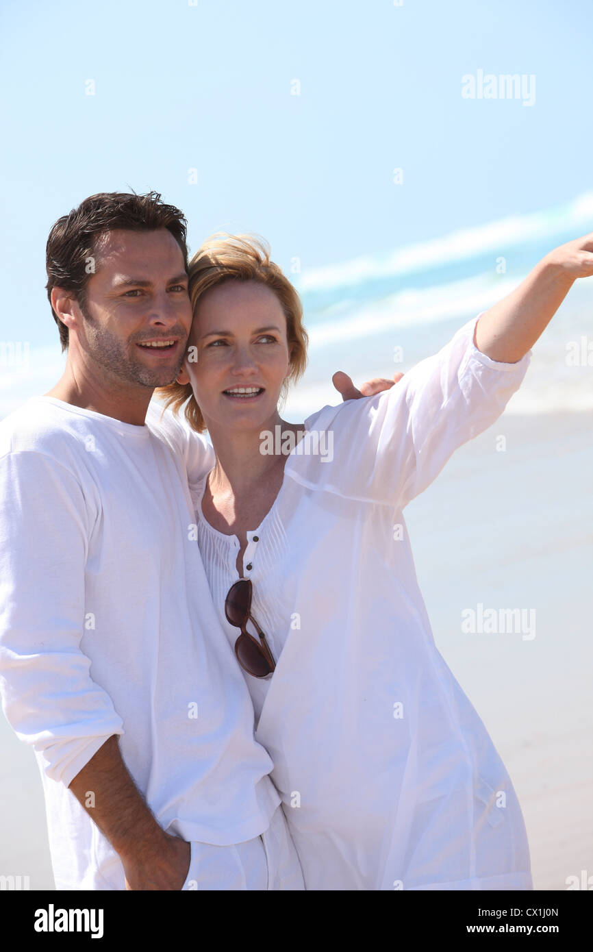 Couple taking a stroll Stock Photo - Alamy