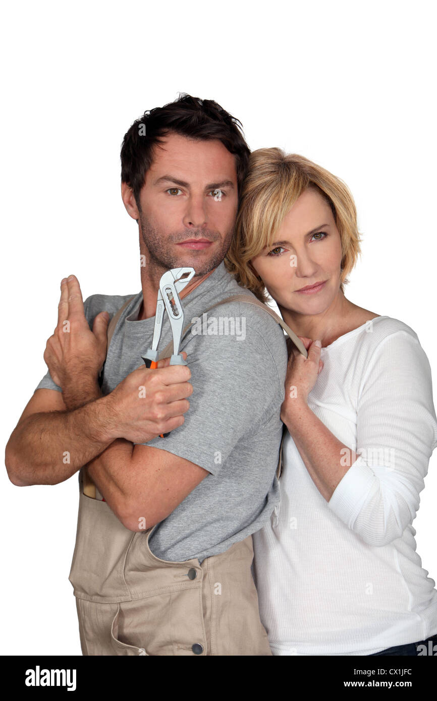 couple of secret agents Stock Photo - Alamy