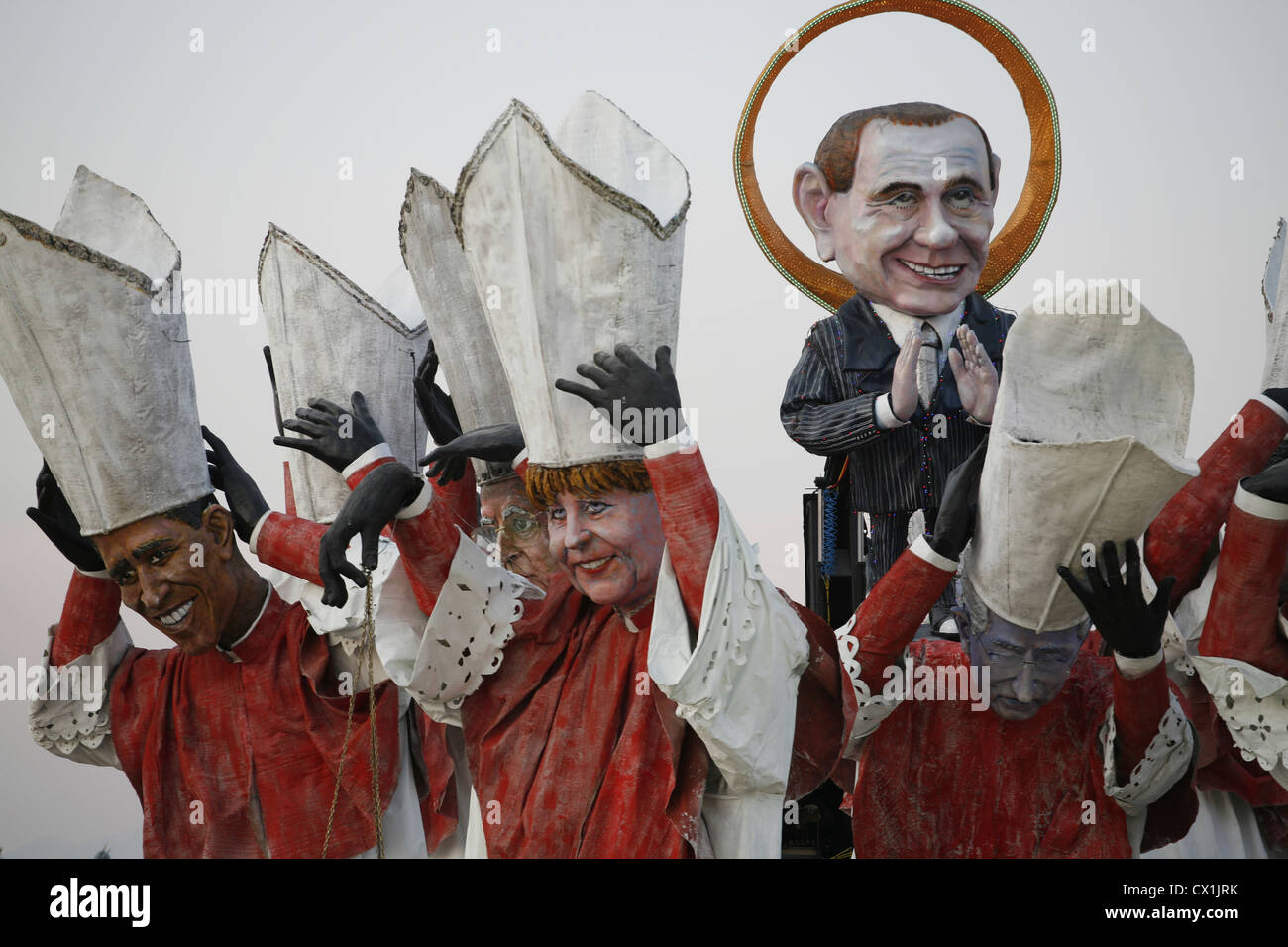Carnival is characterized by paper mache floats representing ...