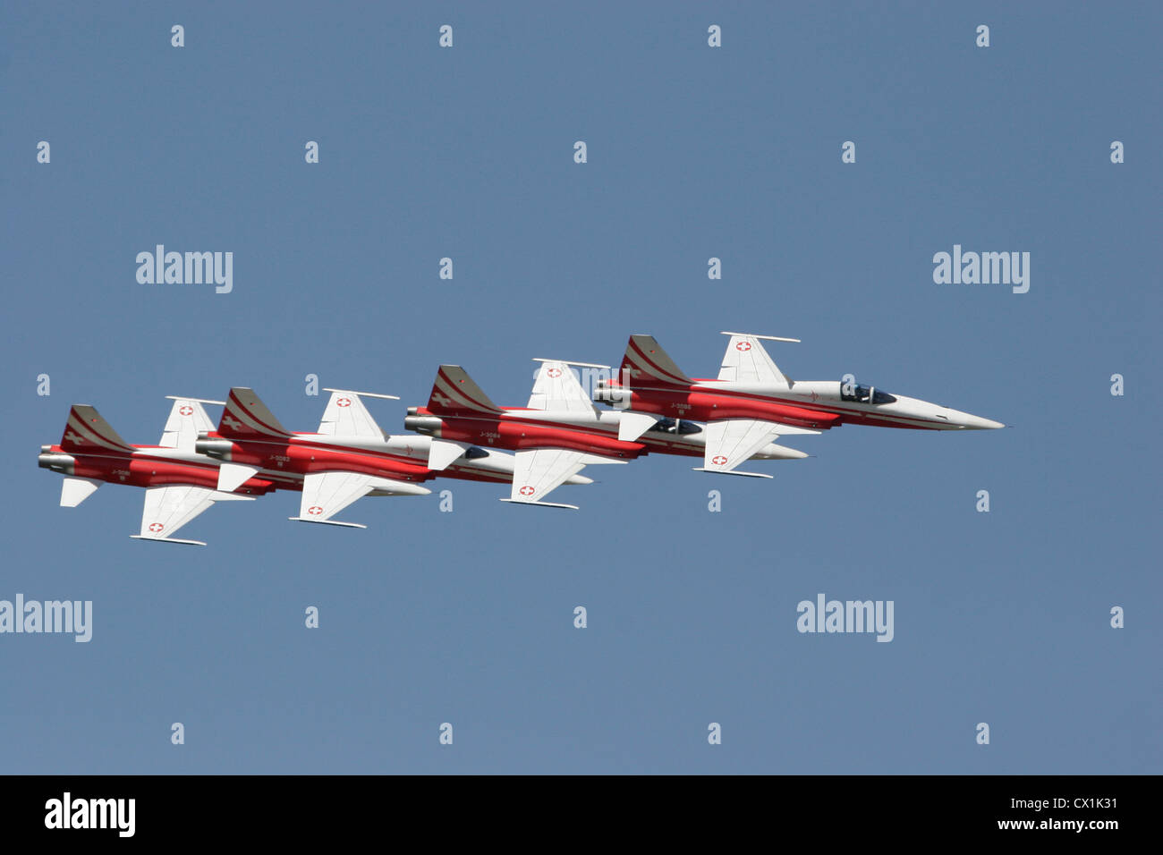 Patrouille Swiss aerobatic display team Stock Photo - Alamy