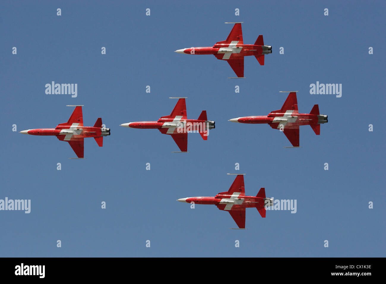 Patrouille Swiss aerobatic display team Stock Photo - Alamy