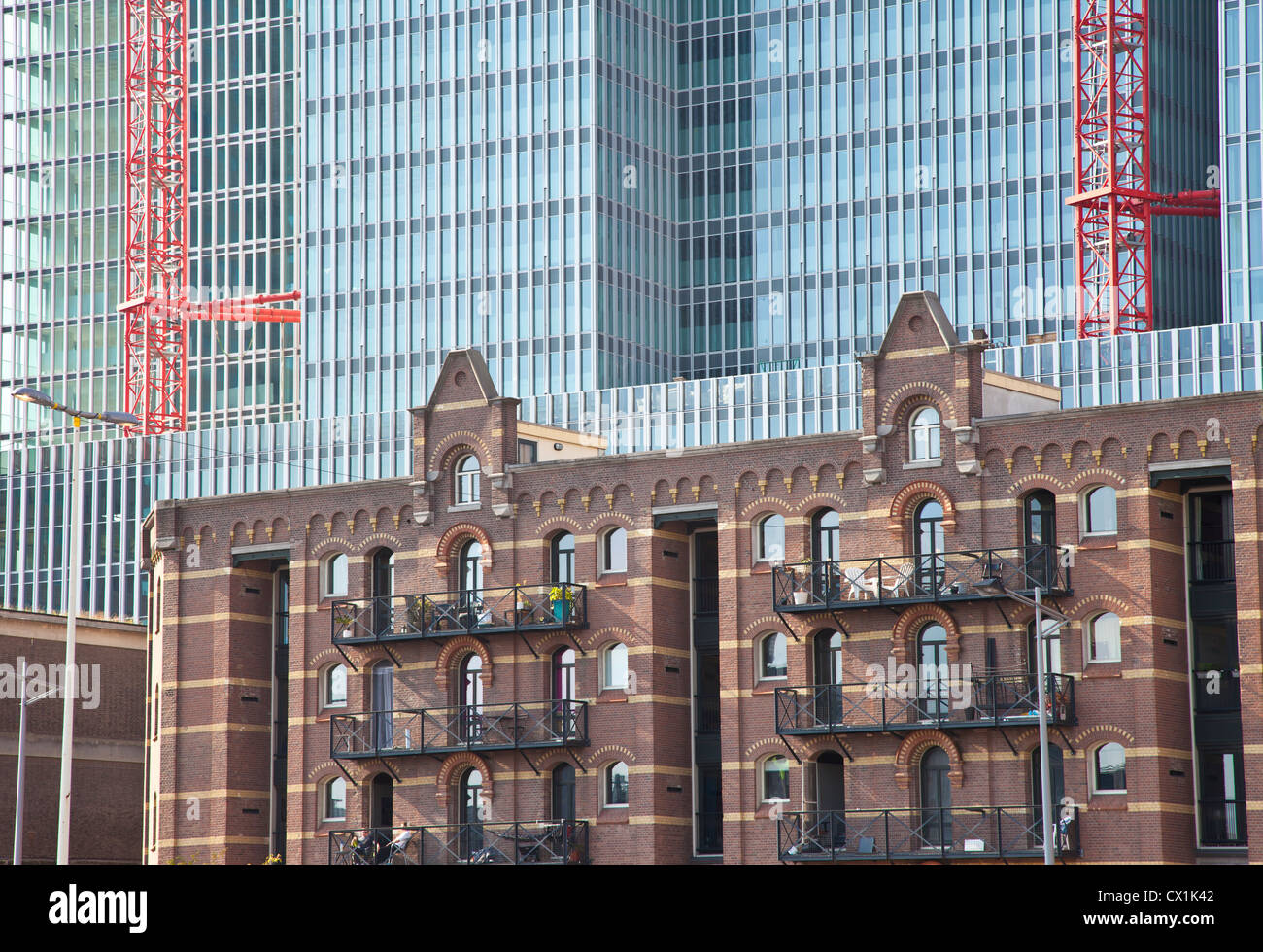 Dutch old and modern trade office building Stock Photo - Alamy
