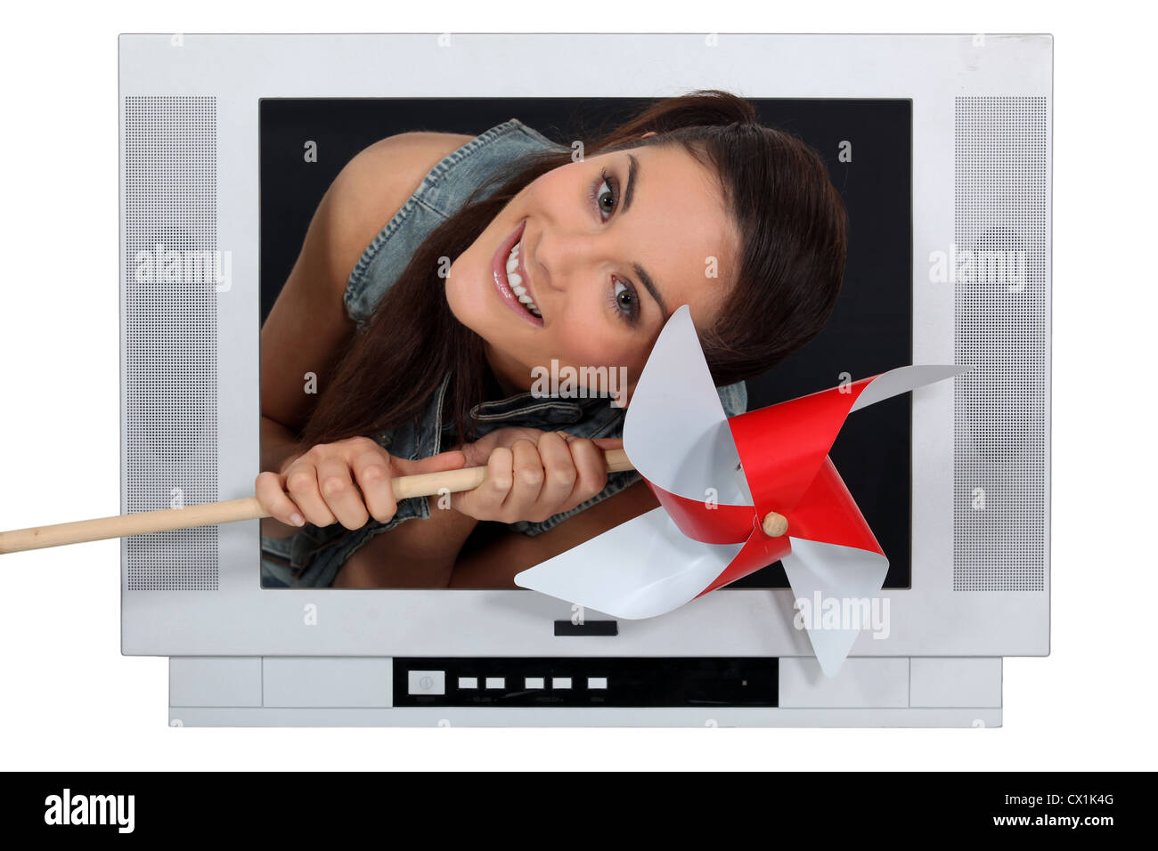 Woman hand coming out of a screen hi-res stock photography and images ...