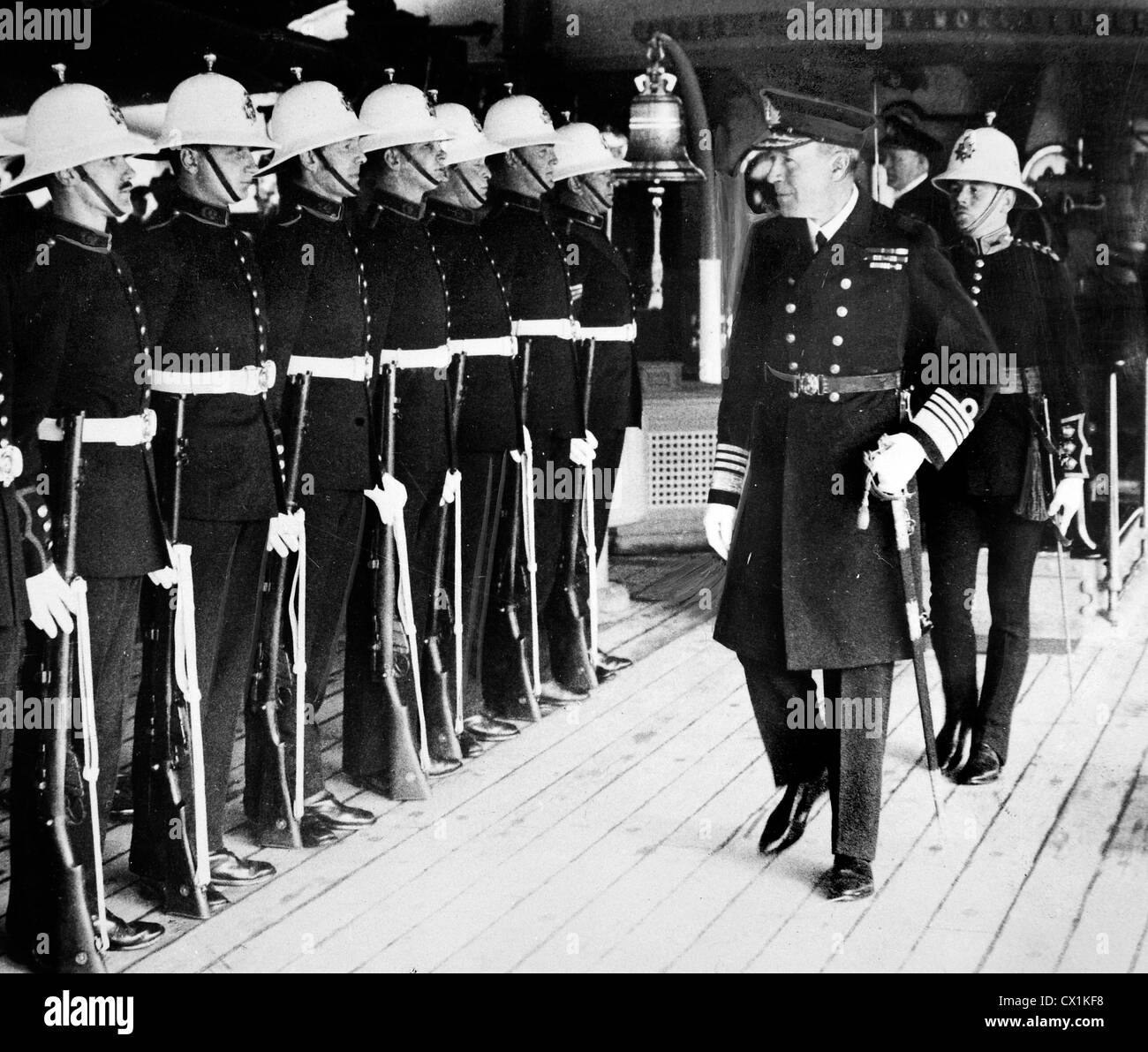 Sailor soldier uniform military naval rifle helmet war two hi-res stock ...