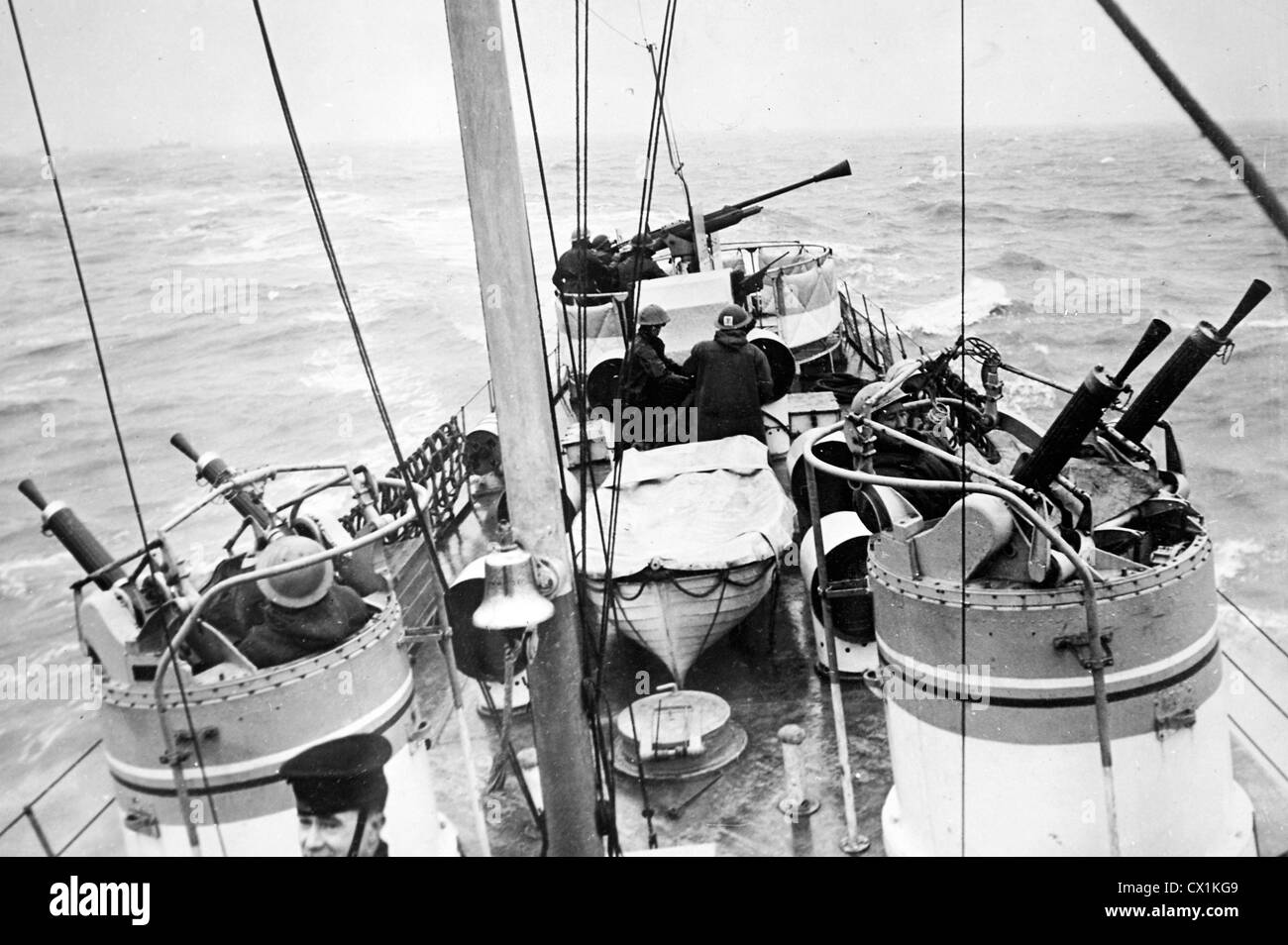 Royal Navy motor gunboat at sea during WW11 Stock Photo - Alamy