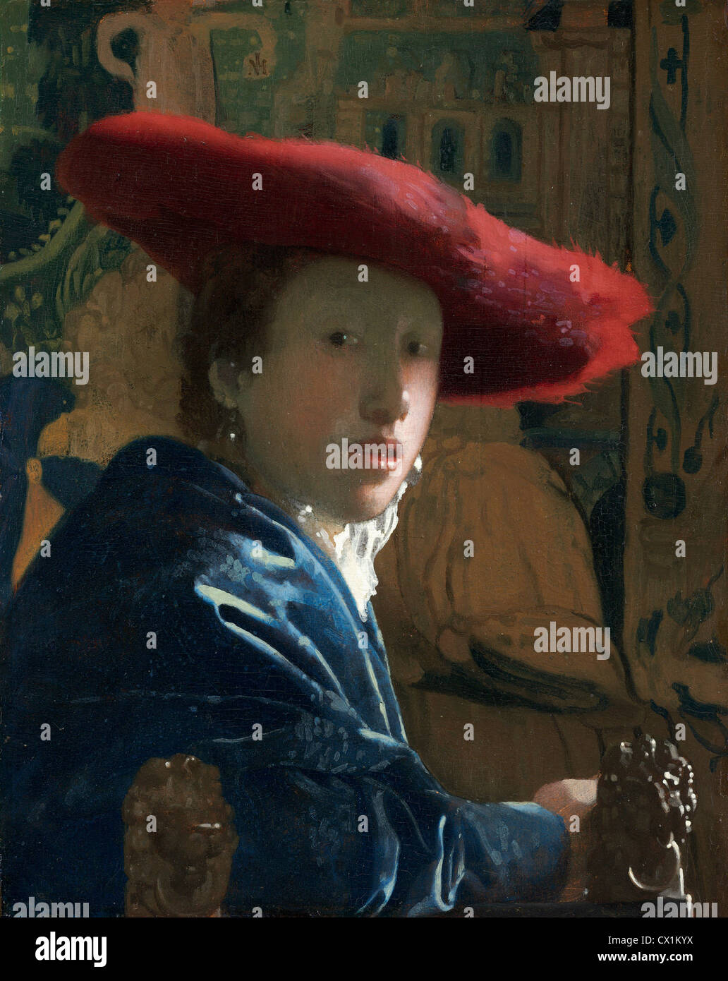 The girl with the red hat vermeer hi-res stock photography and images ...