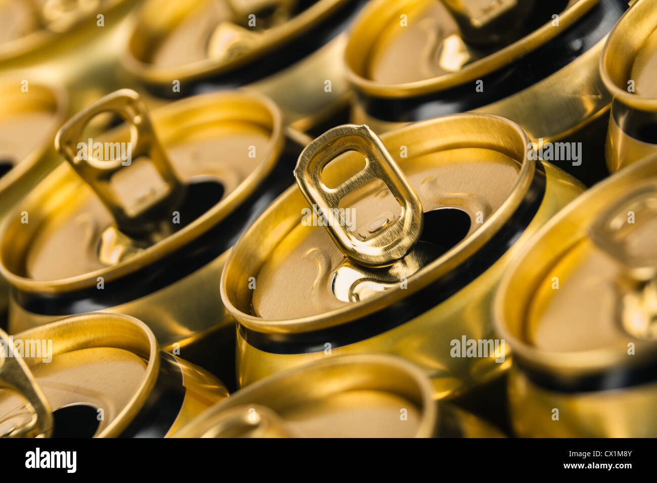 Empty beverage cans Stock Photo - Alamy