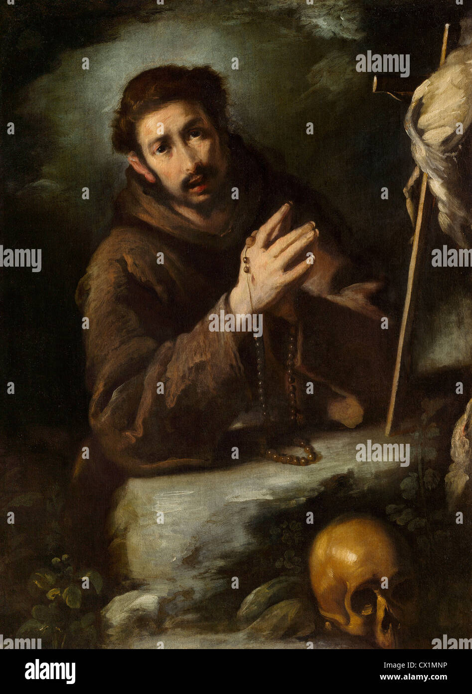 Bernardo Strozzi (Italian, 1581/1582 - 1644 ), Saint Francis in Prayer ...