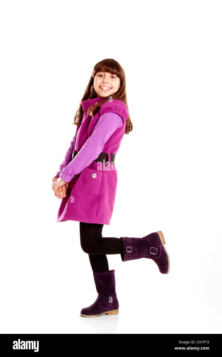 happy kid poising Stock Photo - Alamy