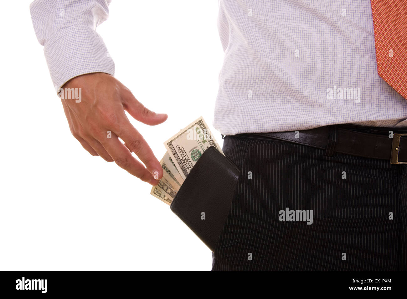 A successful business man putting his wallet on the pocket Stock Photo ...