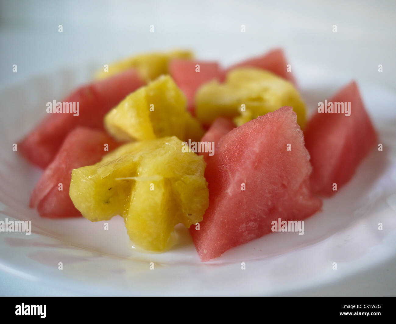 Watermelon pineapple cubes hi-res stock photography and images - Alamy