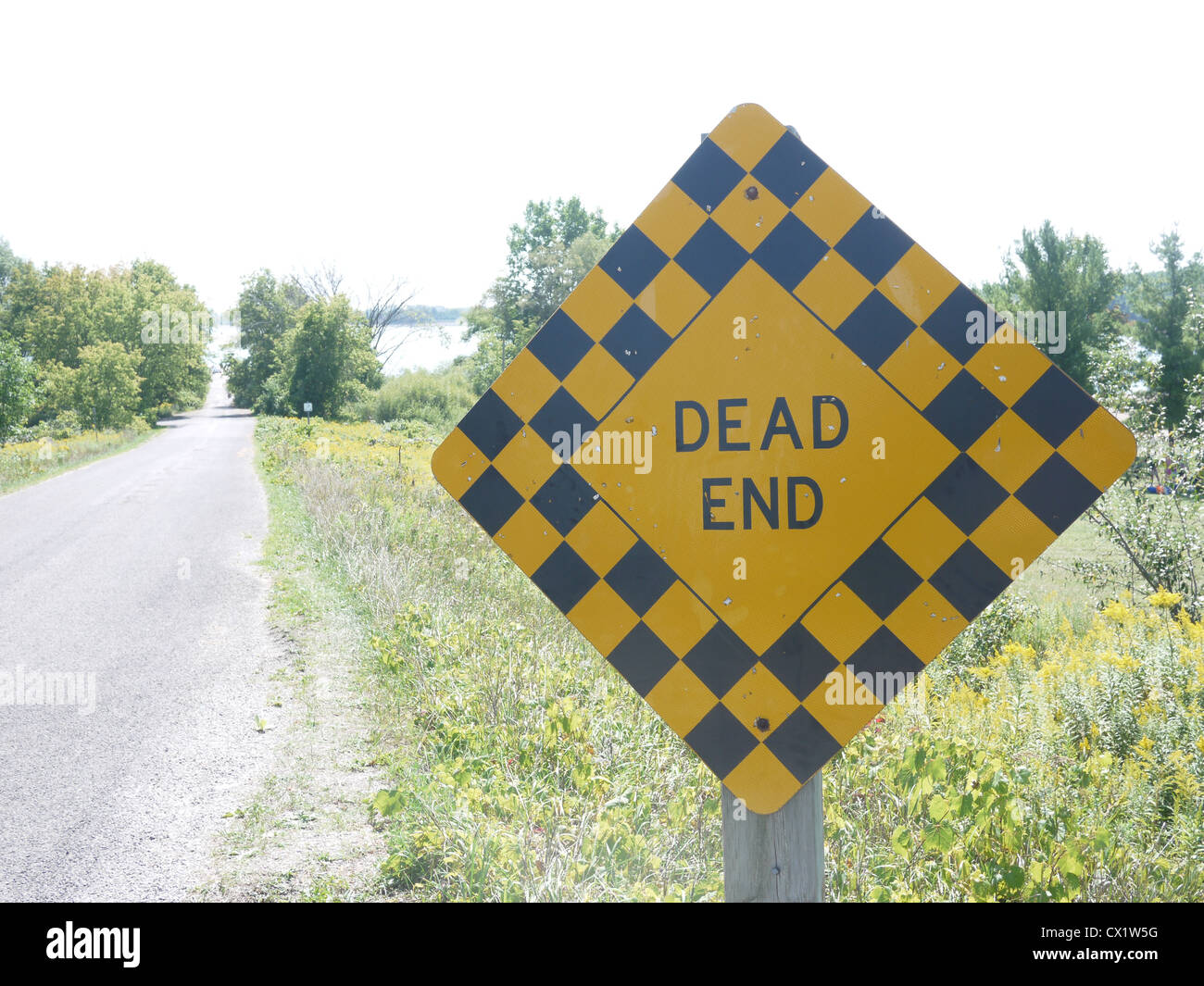 dead end road sign Stock Photo - Alamy