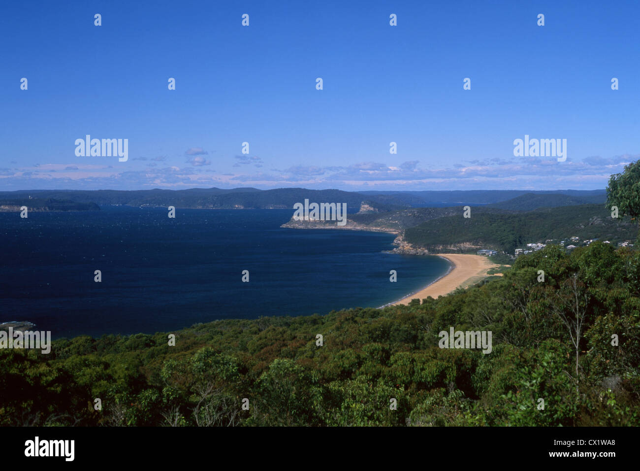 Killcare Beach and Broken Bay from Marie Byles Lookout Bouddi National ...